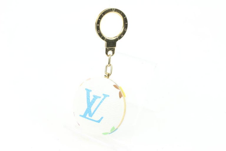 Louis Vuitton White Monogram Multicolor Astropill Round Charm LED Key ...