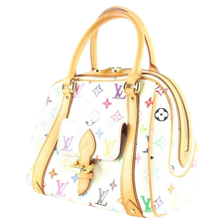 Louis Vuitton White Monogram Multicolor Priscilla Bowler 1LK0222 For ...