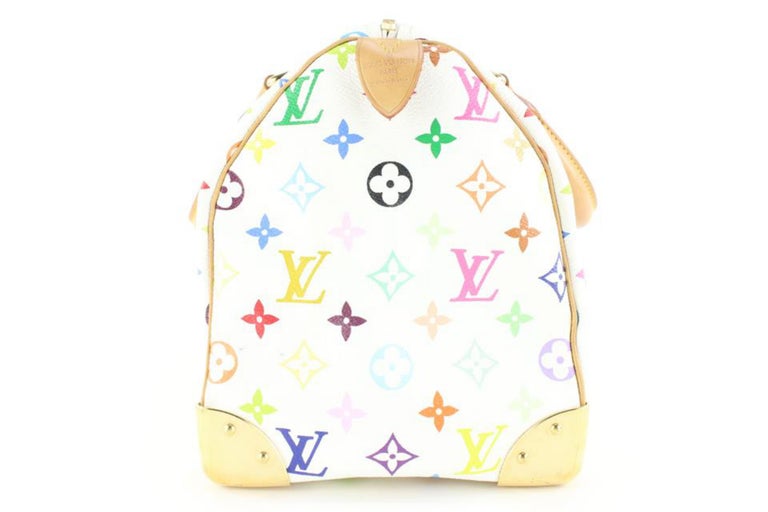 Louis Vuitton White Monogram Multicolor Speedy 30 1LVJ1028 at 1stDibs