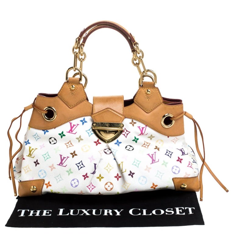 Louis Vuitton White Monogram Multicolore Canvas Ursula Bag For Sale at ...