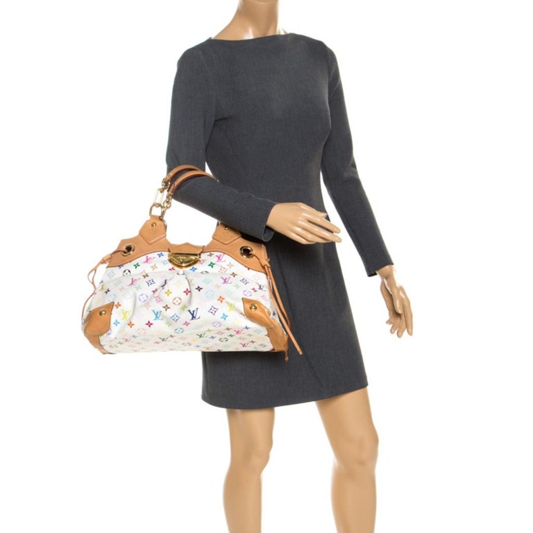 Louis Vuitton White Monogram Multicolore Canvas Ursula Bag For Sale at ...