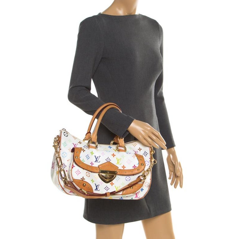 Louis Vuitton White Multicolor Monogram Canvas Rita Bag For Sale at 1stDibs