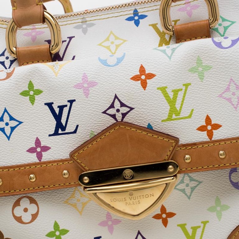 Louis Vuitton White Multicolor Monogram Canvas Rita Bag For Sale at 1stDibs