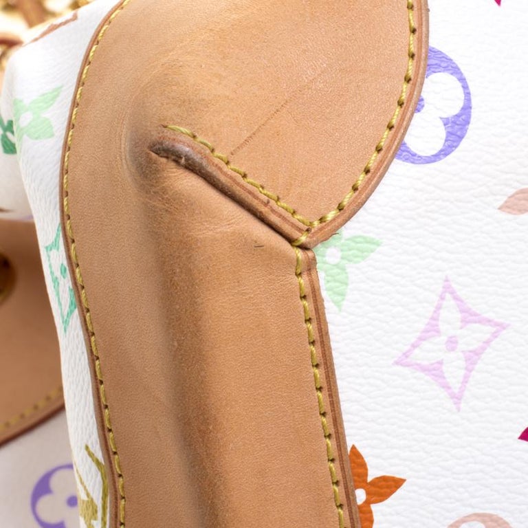 Louis Vuitton White Multicolor Monogram Canvas Ursula Bag For Sale at ...