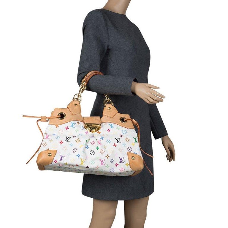 Louis Vuitton White Multicolor Monogram Canvas Ursula Bag For Sale at ...