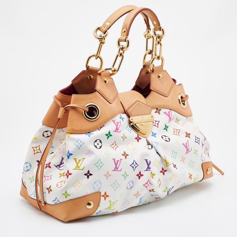 Louis Vuitton White Multicolore Monogram Canvas Ursula Bag For Sale at ...