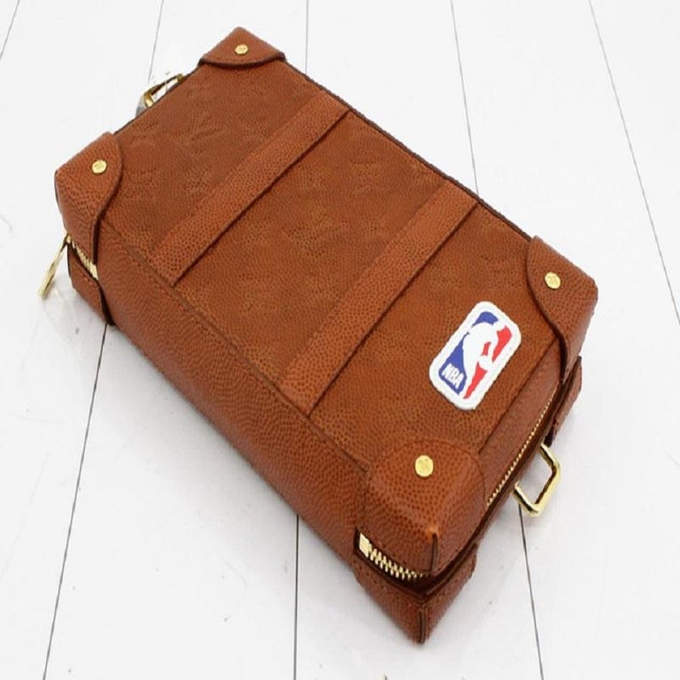 Louis Vuitton x NBA Brown Monogram Leather Soft Trunk Shoulder Bag at ...