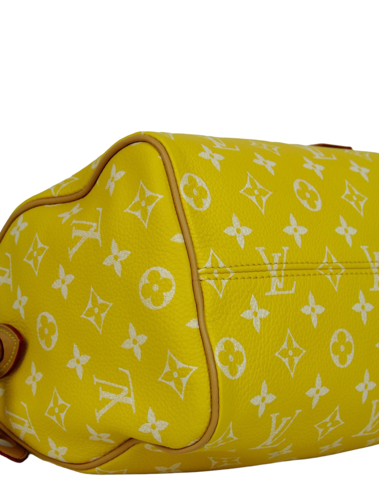 Louis Vuitton x Pharrell Yellow Soft Calfskin Monogram Speedy P9 ...