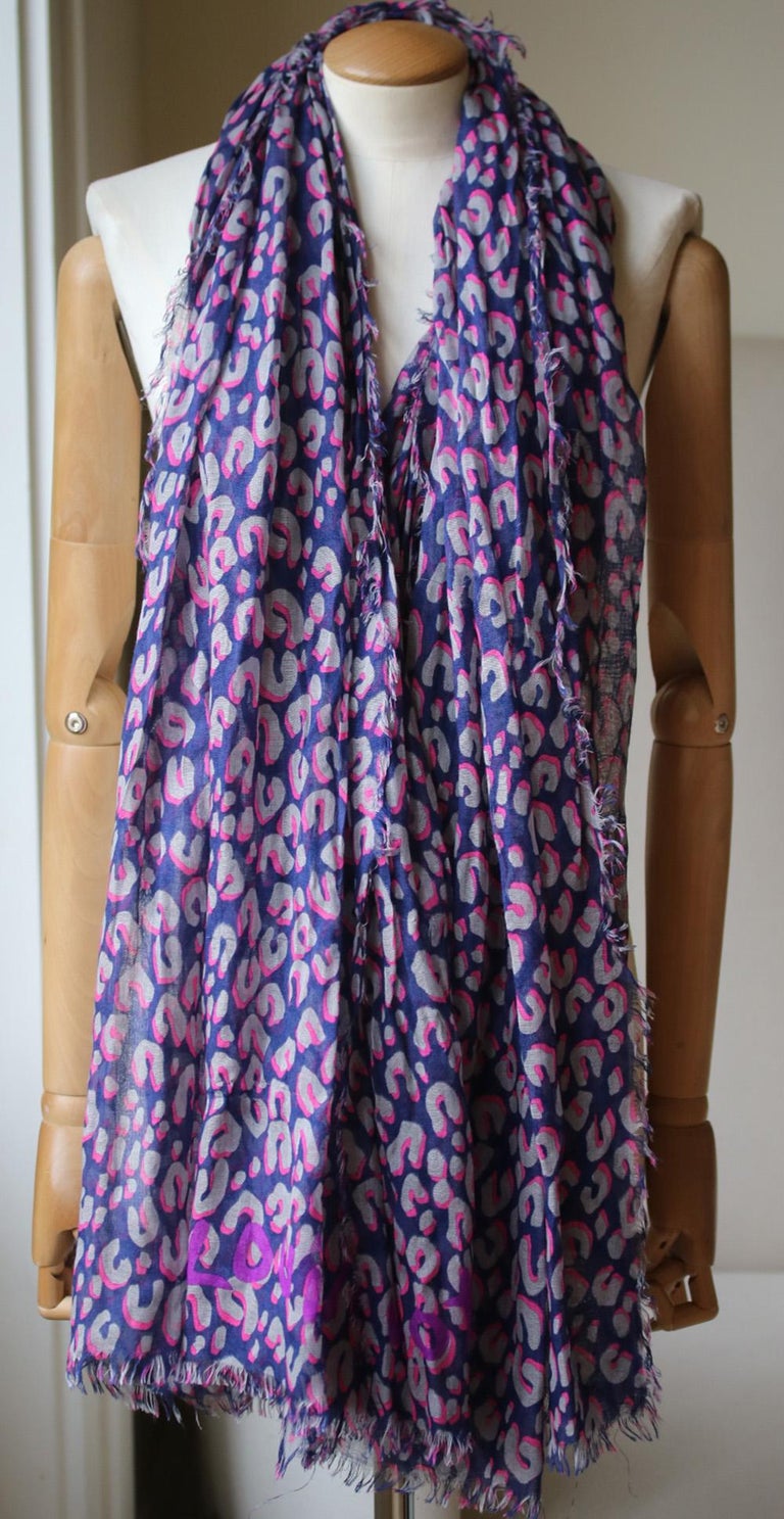 Louis Vuitton x Stephen Sprouse Leopard-Print Cashmere-Blend Scarf at ...