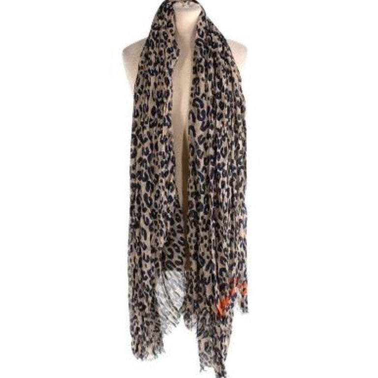 Louis Vuitton x Stephen Sprouse Leopard Print Cashmere Scarf For Sale ...
