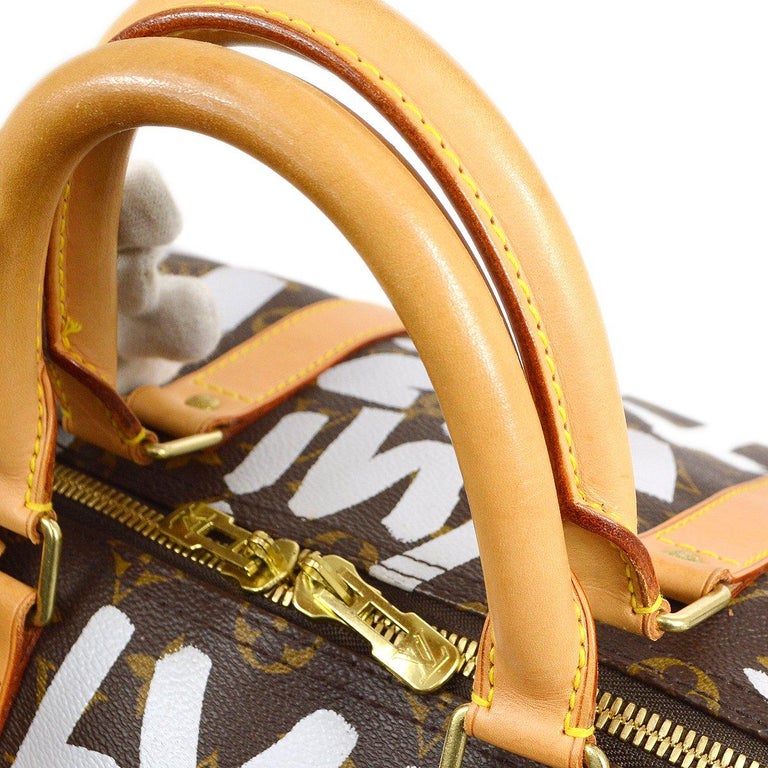 LOUIS VUITTON x Stephen Sprouse Monogram White Graffiti Keepall 50 ...