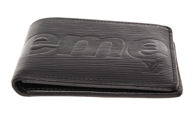 Louis Vuitton x Supreme Black Epi Leather Slender Wallet at 1stDibs