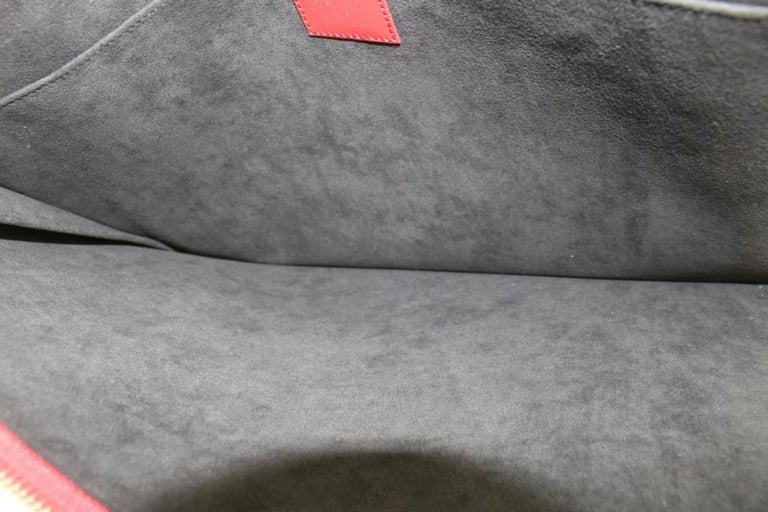 Louis Vuitton x Supreme LVx Supreme Red Epi Leather Pochette Jour GM ...