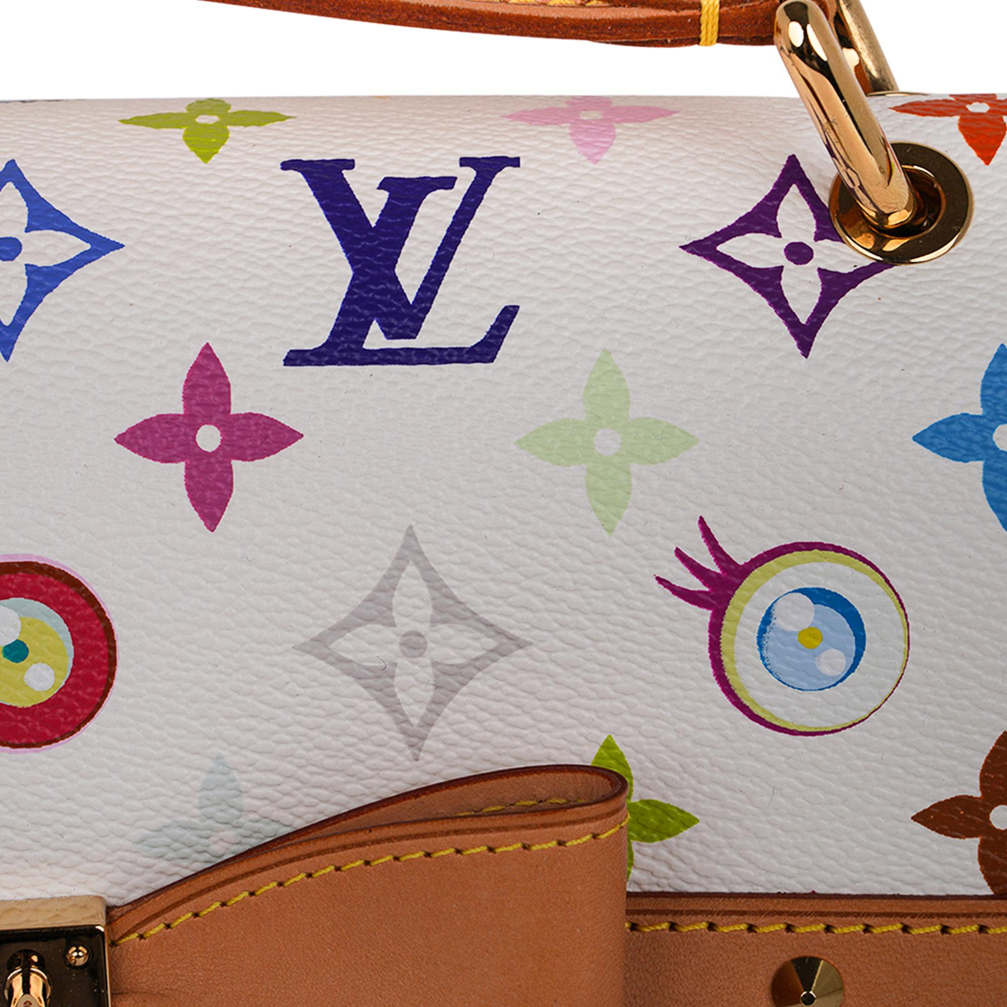 Louis Vuitton x Takashi Murakami White Monogram Multicolore Eye Need ...