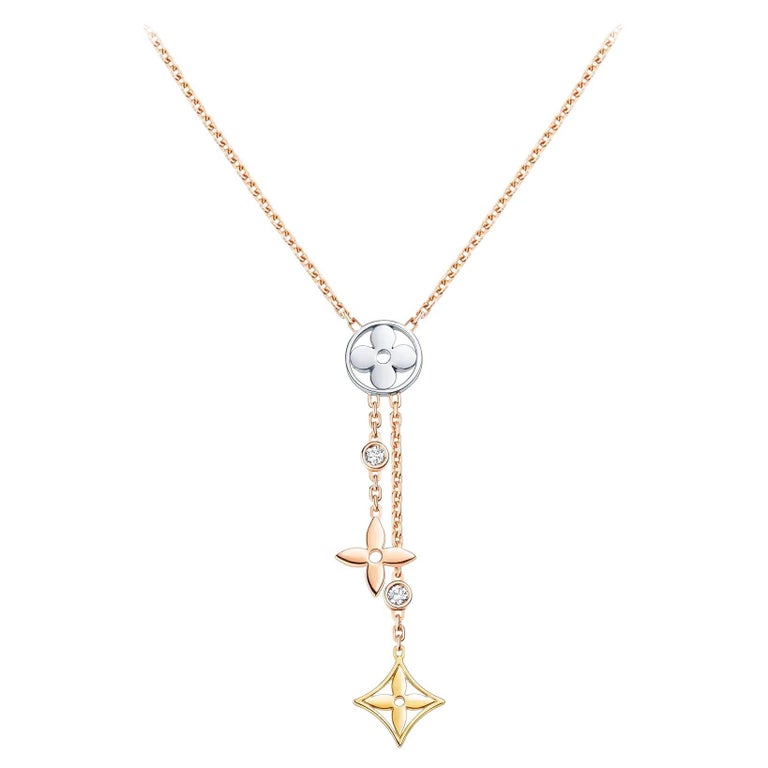 Louis Vuitton Y Idyle Blossom Neclace 3 Golds And Diamonds For Sale at ...