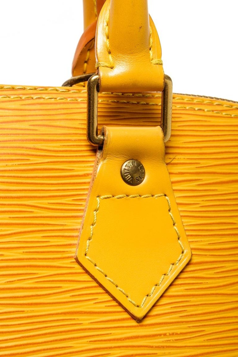 Louis Vuitton Yellow Epi Leather Alma Handbag at 1stDibs