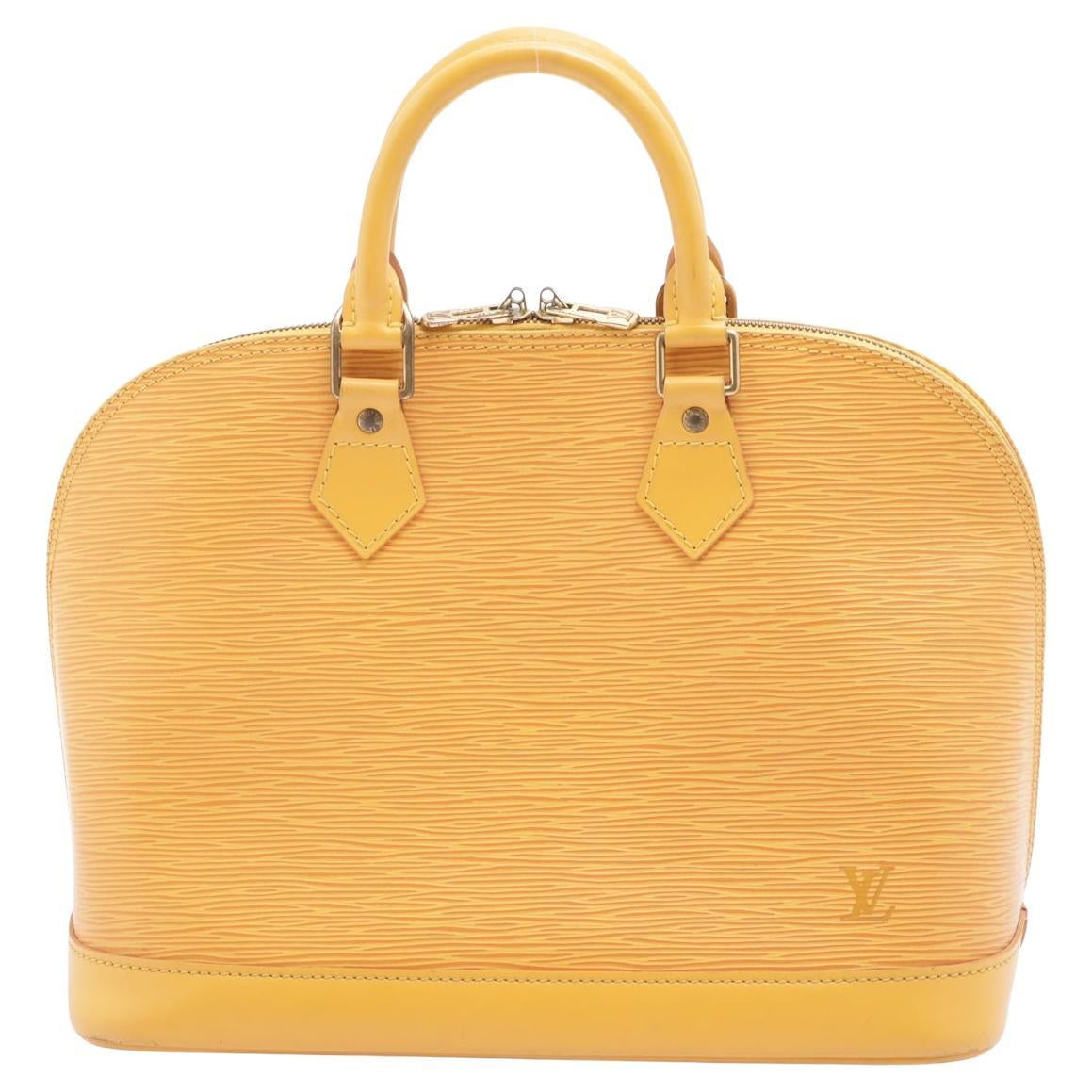 Louis Vuitton Jasmin Yellow Epi Leather Hand Bag at 1stDibs