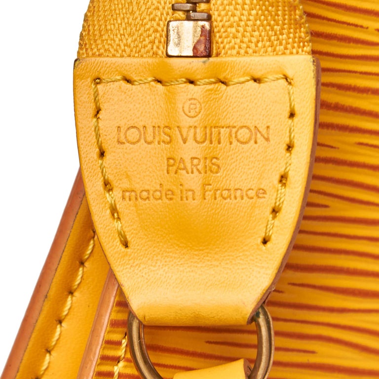 Louis Vuitton Yellow Epi Leather Leather Epi Pochette Accessoires ...
