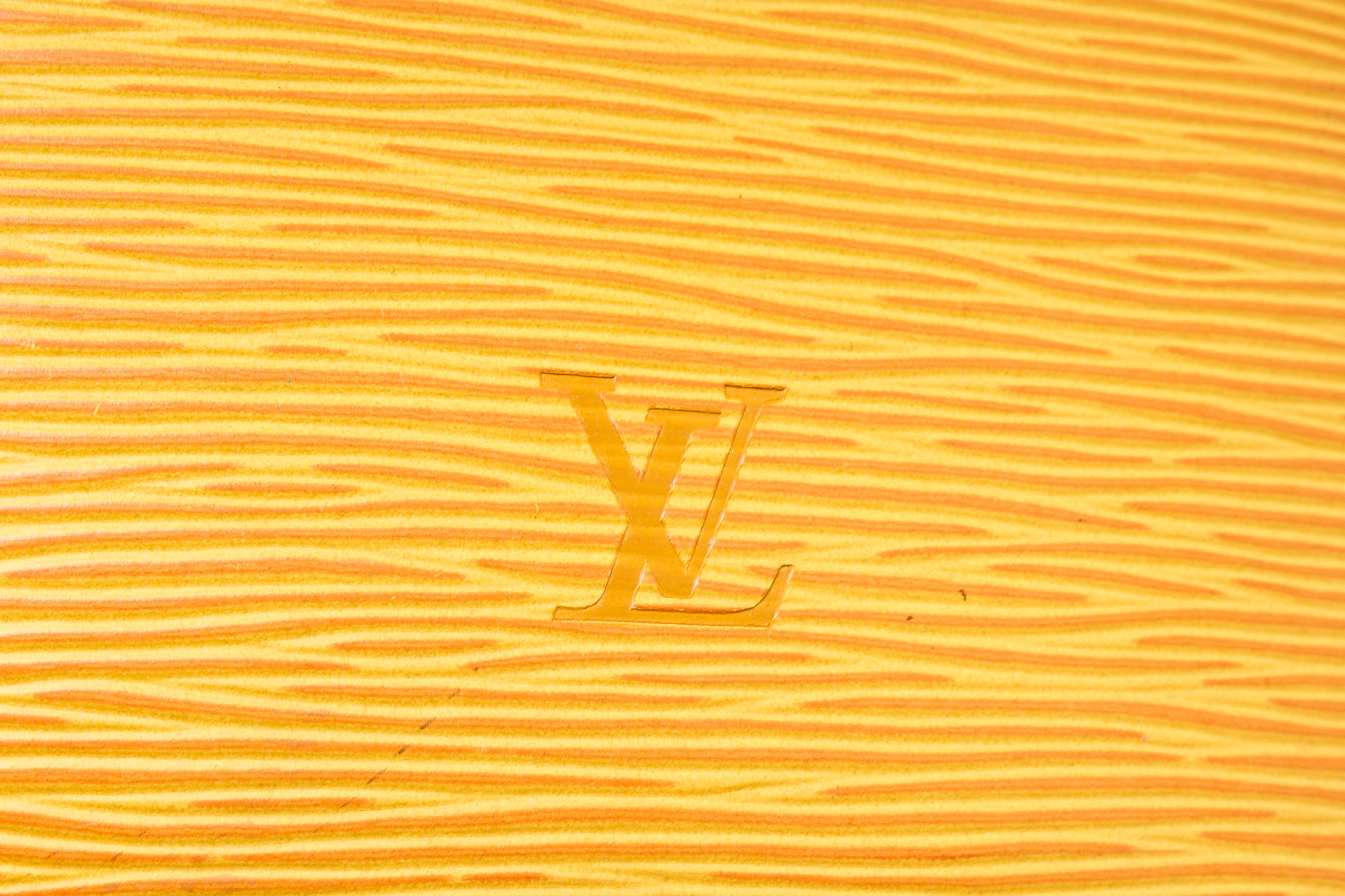 Louis Vuitton Yellow Epi Leather Lussac Shoulder Bag at 1stDibs
