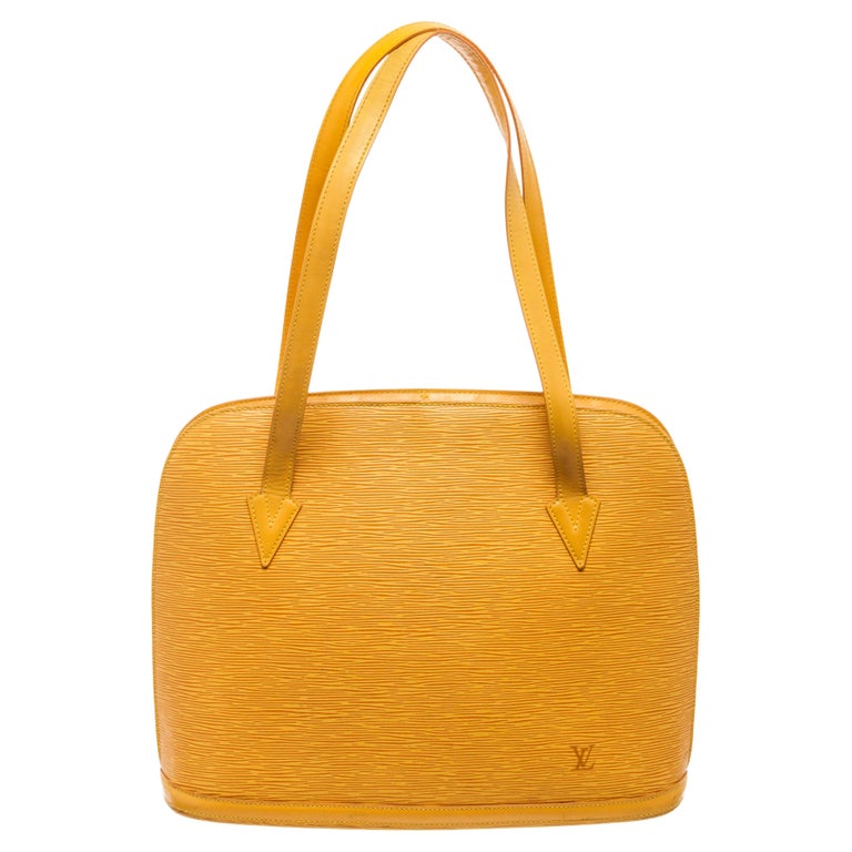 Louis Vuitton Yellow Epi Leather Lussac Handbag at 1stDibs