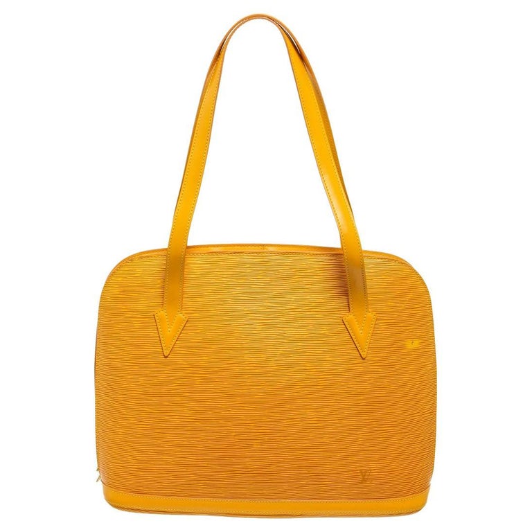 Louis Vuitton Yellow Epi Leather Lussac Shoulder Bag For Sale at 1stDibs