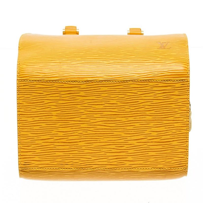Louis Vuitton Yellow Epi Sablon Satchel Bag For Sale at 1stDibs