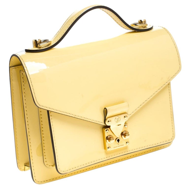 Louis Vuitton Yellow Vernis Leather Monceau BB Bag at 1stDibs | lv ...