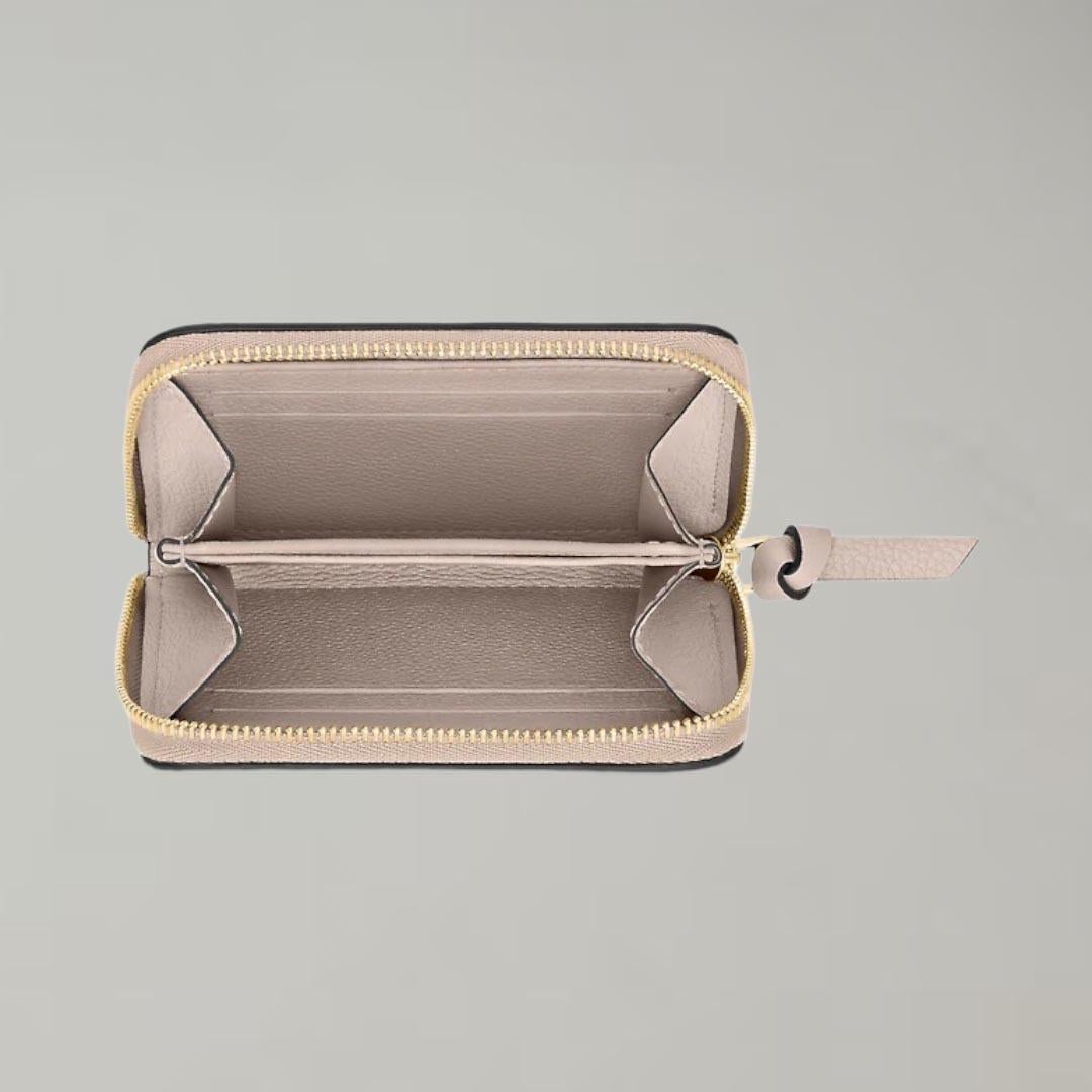 Louis Vuitton Zippy Lockme Coin Purse Colors Greige Calfskin at 1stDibs ...