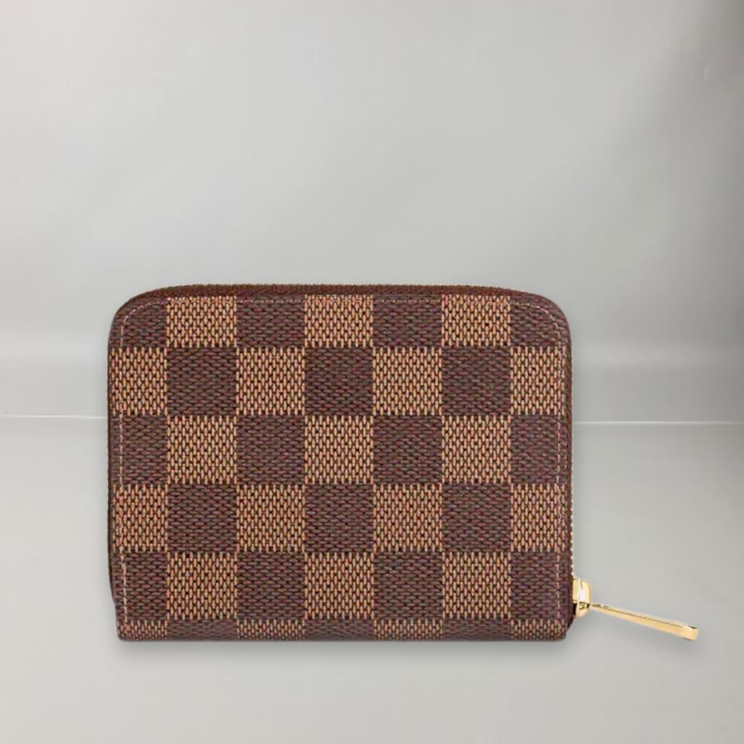 Louis Vuitton Zippy Purse Colors Chestnut Materials Ebony Damier Canvas ...