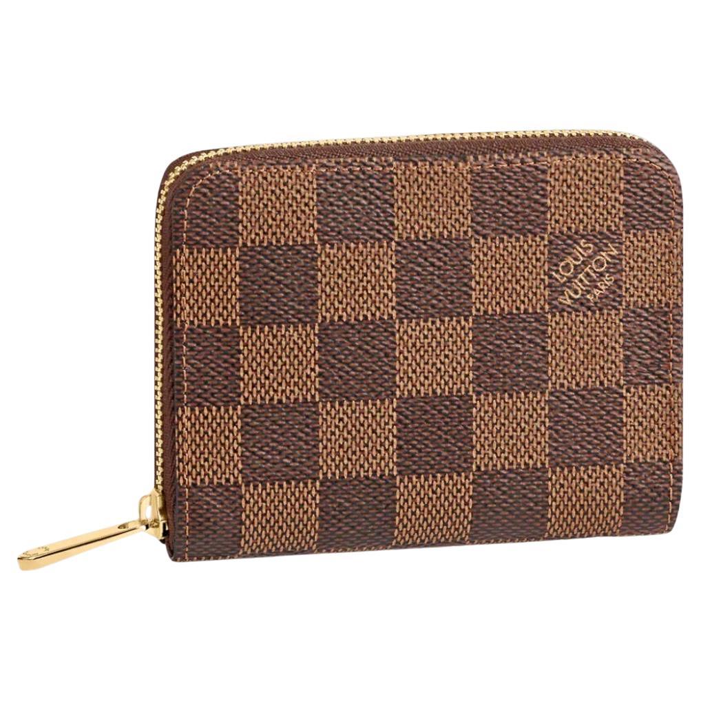Louis Vuitton Zippy Purse Colors Chestnut Materials Ebony Damier Canvas ...