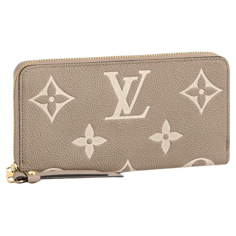 Louis Vuitton Zippy Wallet Colors Dove / Cream Monogram Empreinte ...