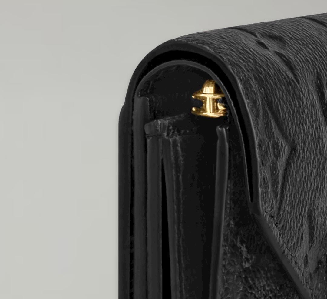 Louis Vuitton Zoe Wallet Colors Black Materials Monogram Empreinte ...