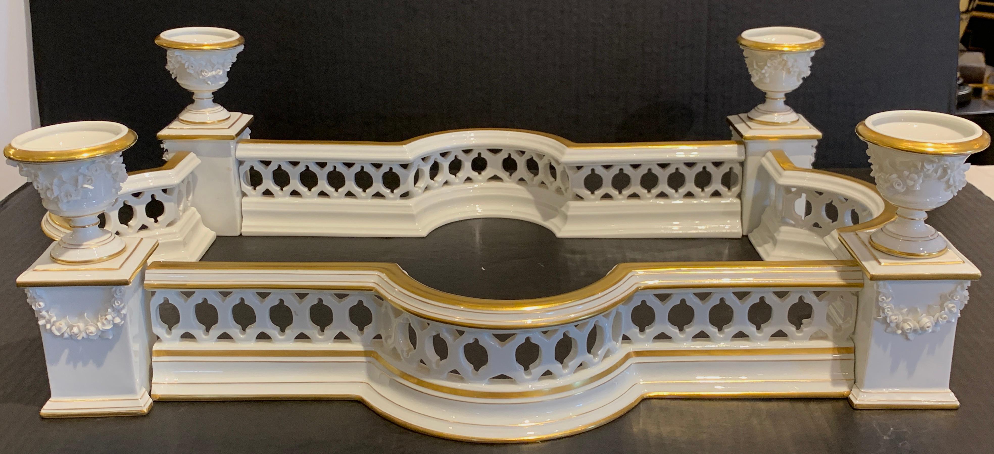 Louis VXI Style Gilt Porcelain Surtout De Table by Vista Alegre For ...