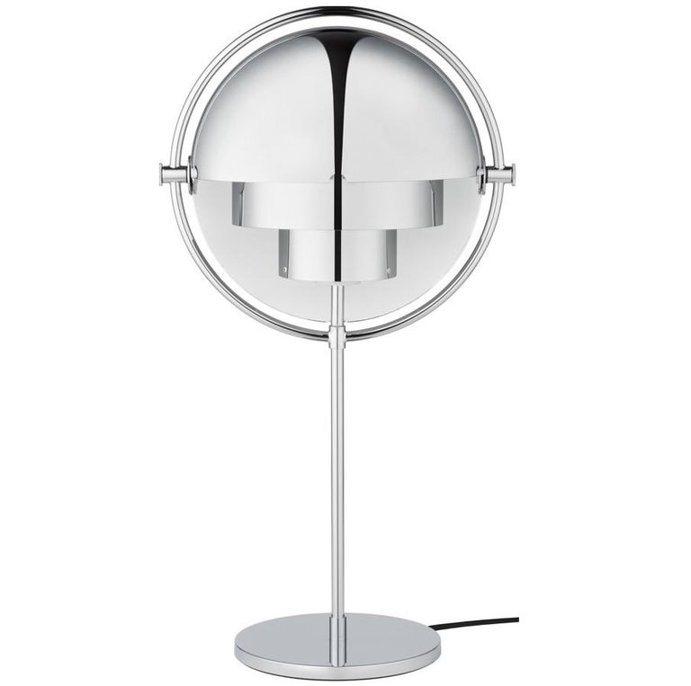 Louis Weisdorf 'Multi-Lite' Table Lamp in White and Chrome For Sale at 1stDibs