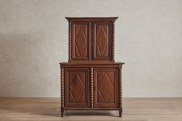 Louis XIII Step Back Cabinet For Sale at 1stDibs