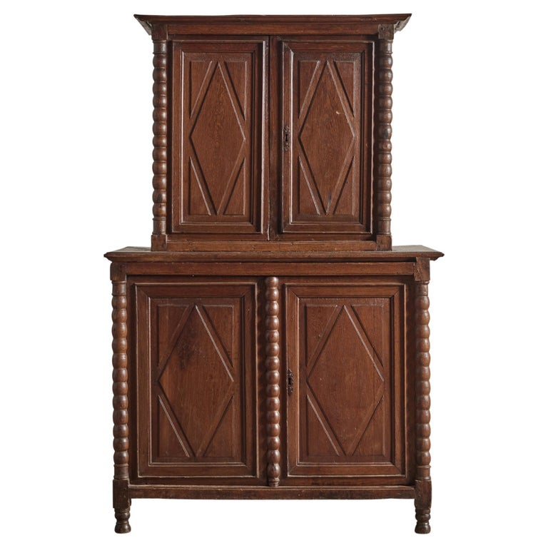 Louis XIII Step Back Cabinet For Sale at 1stDibs