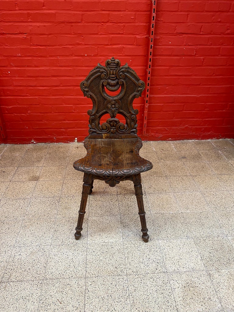 Louis XIII Style Chair in Solid Chair, circa 1900 For Sale at 1stDibs