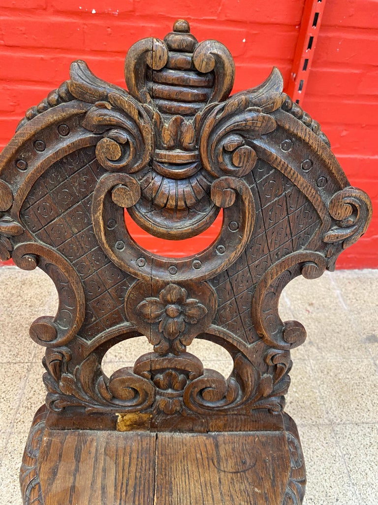 Louis XIII Style Chair in Solid Chair, circa 1900 For Sale at 1stDibs