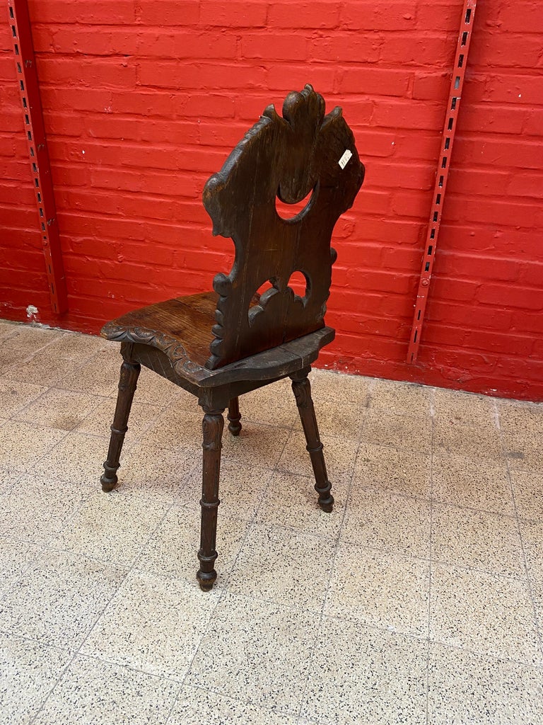 Louis XIII Style Chair in Solid Chair, circa 1900 For Sale at 1stDibs