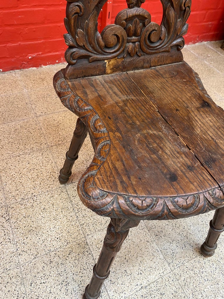 Louis XIII Style Chair in Solid Chair, circa 1900 For Sale at 1stDibs