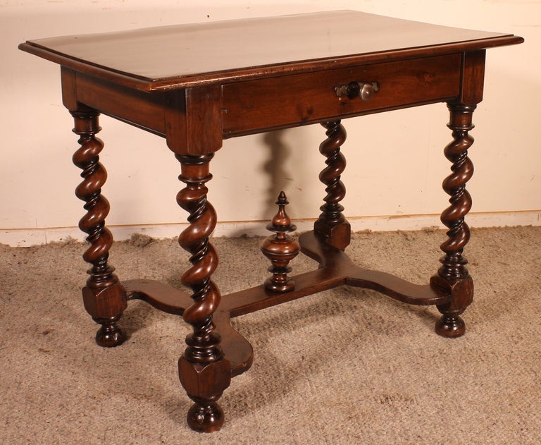 Louis XIII Table in Walnut, 17th Century For Sale at 1stDibs