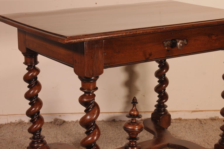 Louis XIII Table in Walnut, 17th Century For Sale at 1stDibs