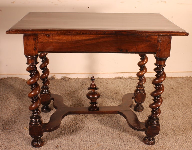 Louis XIII Table in Walnut, 17th Century For Sale at 1stDibs