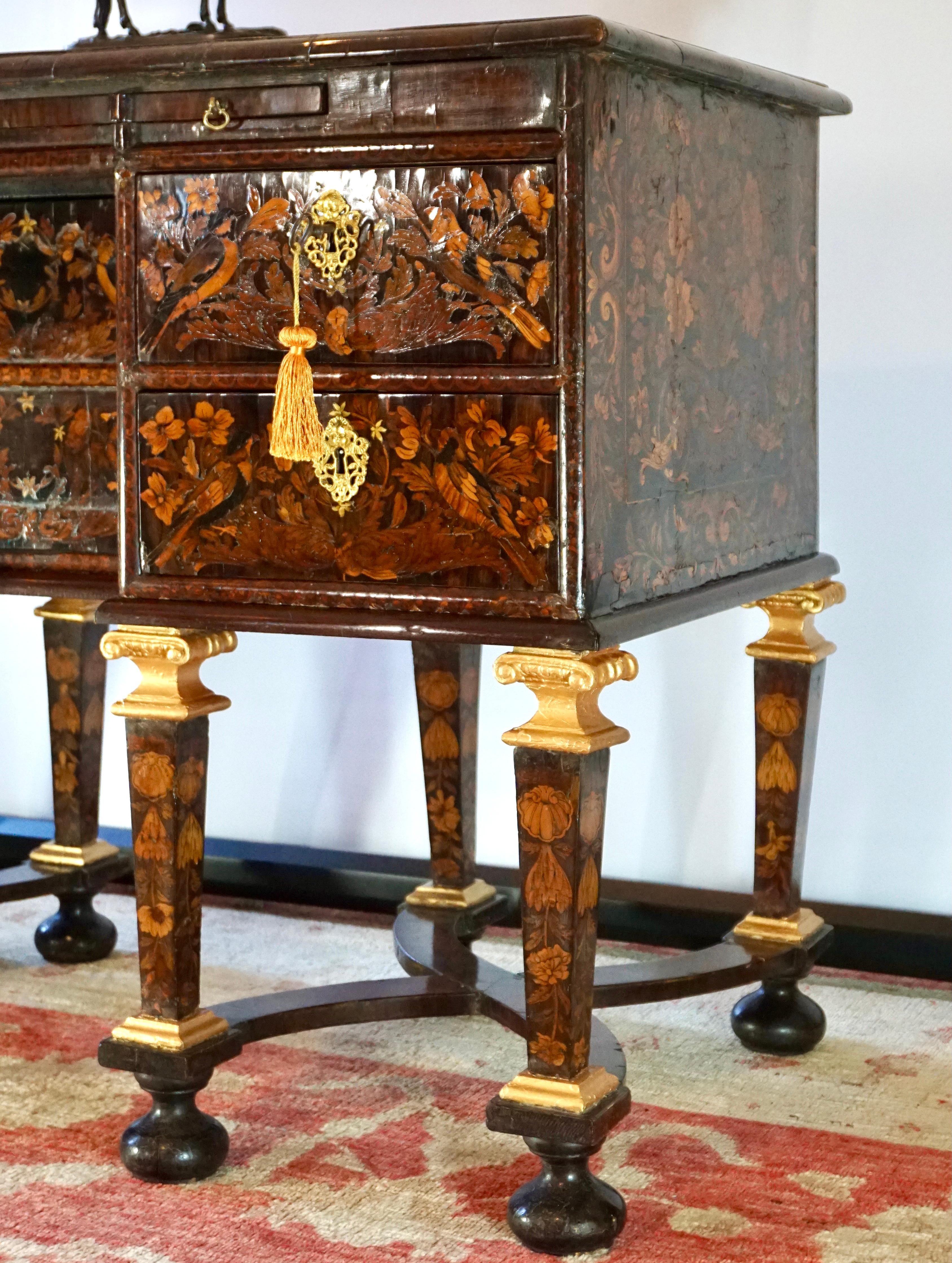 Louis XIV 17th Century Mazarin Marquetry Desk at 1stDibs | mazarin desk ...
