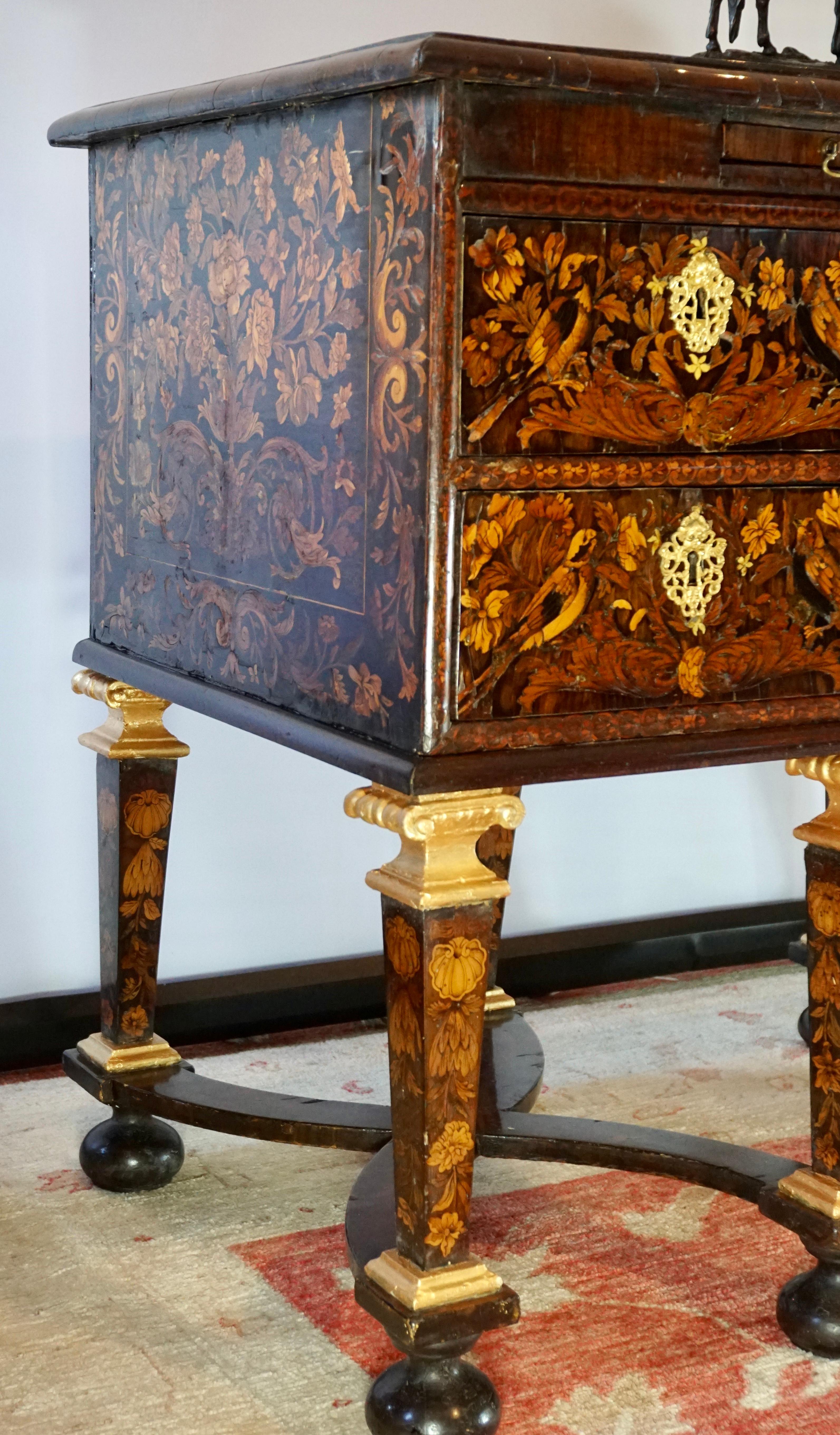 Louis XIV 17th Century Mazarin Marquetry Desk at 1stDibs | mazarin desk ...