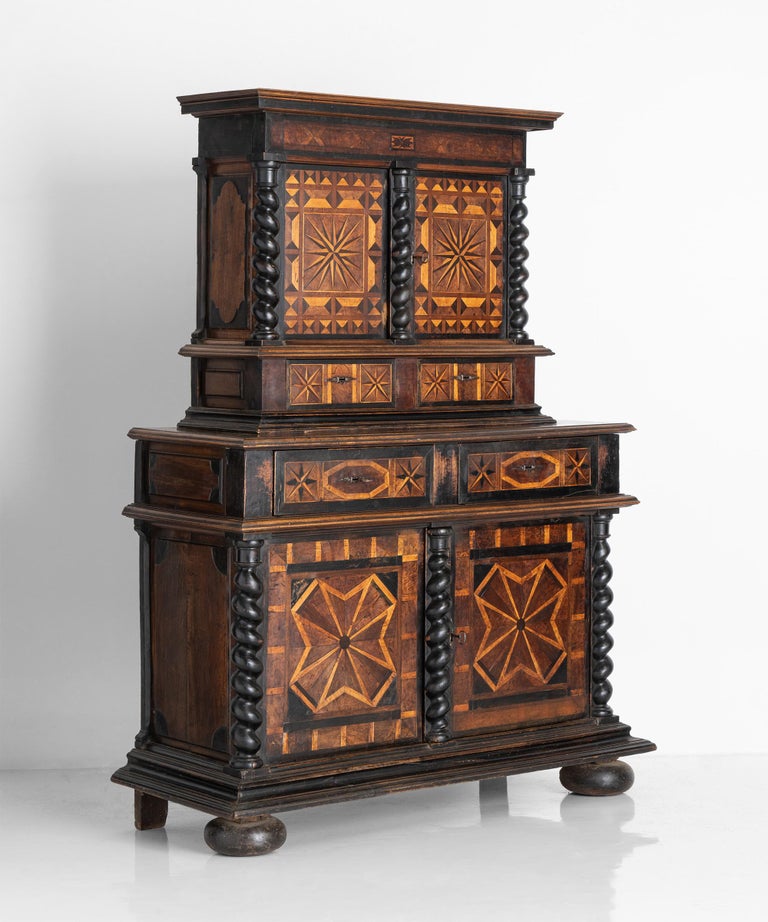 Louis XIV Cabinet in Parquet Veneer, France, Circa 1700 at 1stDibs
