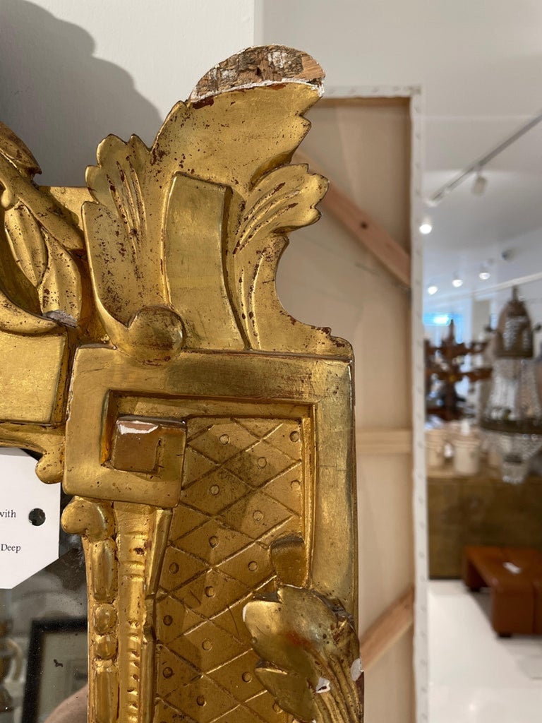 Louis XIV Mirror with Neoclassical Urn Carving, 18th Century at 1stDibs