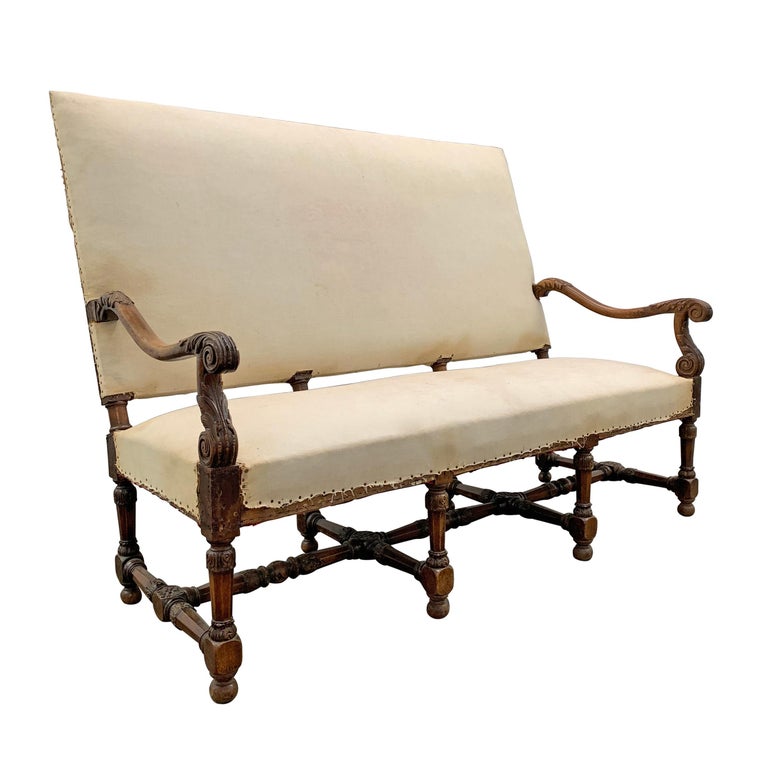 French Louis XIV Settee at 1stDibs