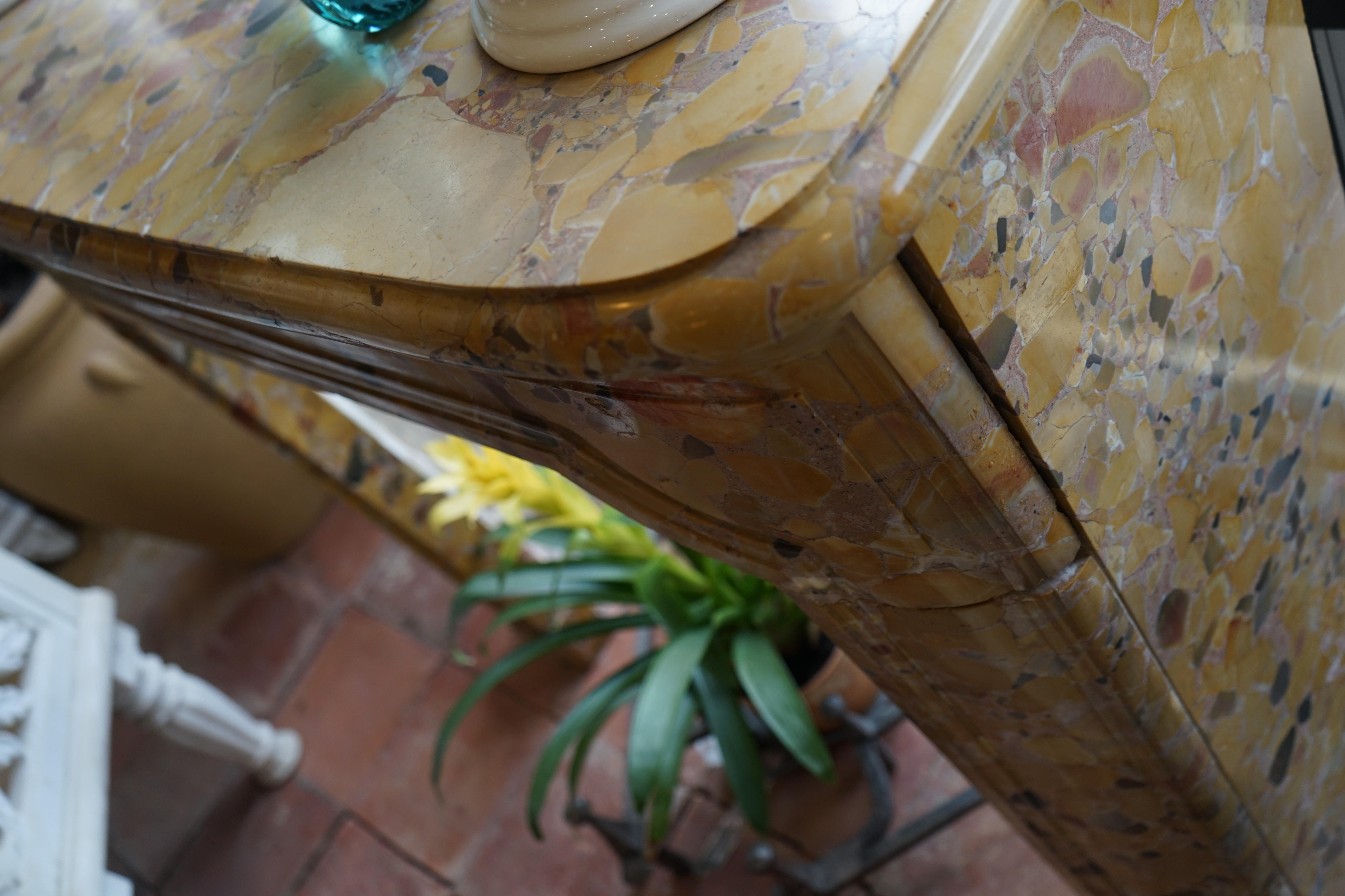 Louis XIV Style Brèche d'Alep Marble Mantel, circa 18th Century For ...