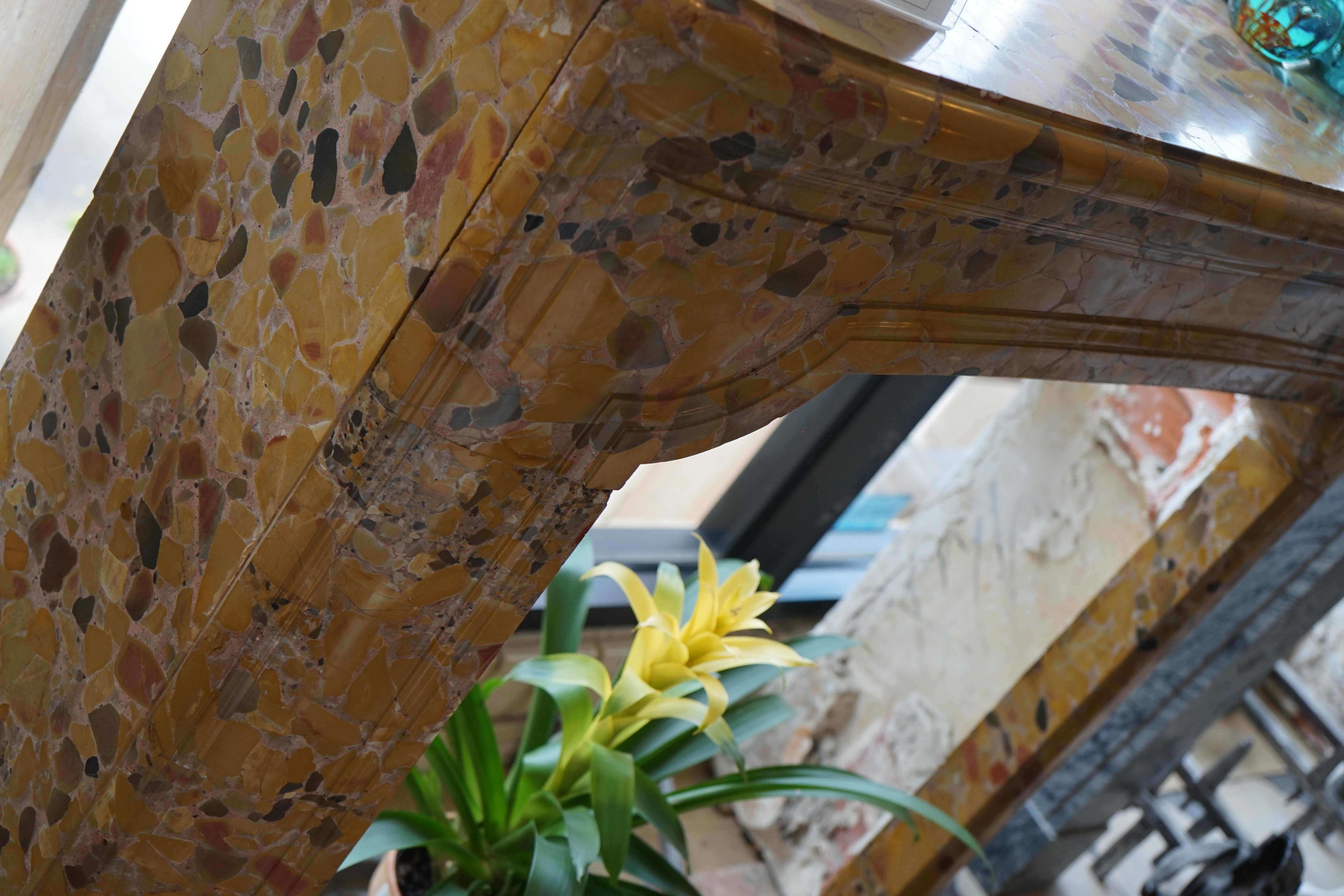 Louis XIV Style Brèche d'Alep Marble Mantel, circa 18th Century For ...